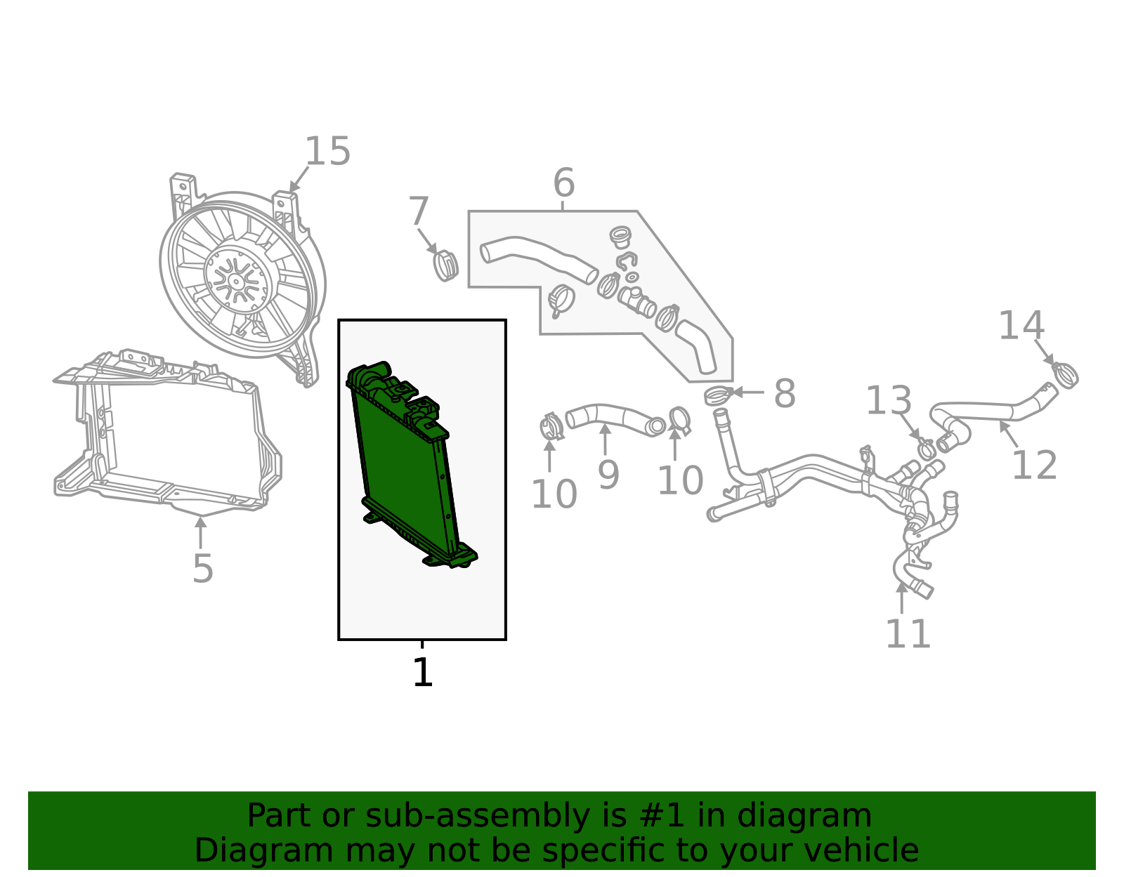 2020-2025 Chevrolet Corvette Outer Radiator 85559346 GM | GMPartsDirect.com