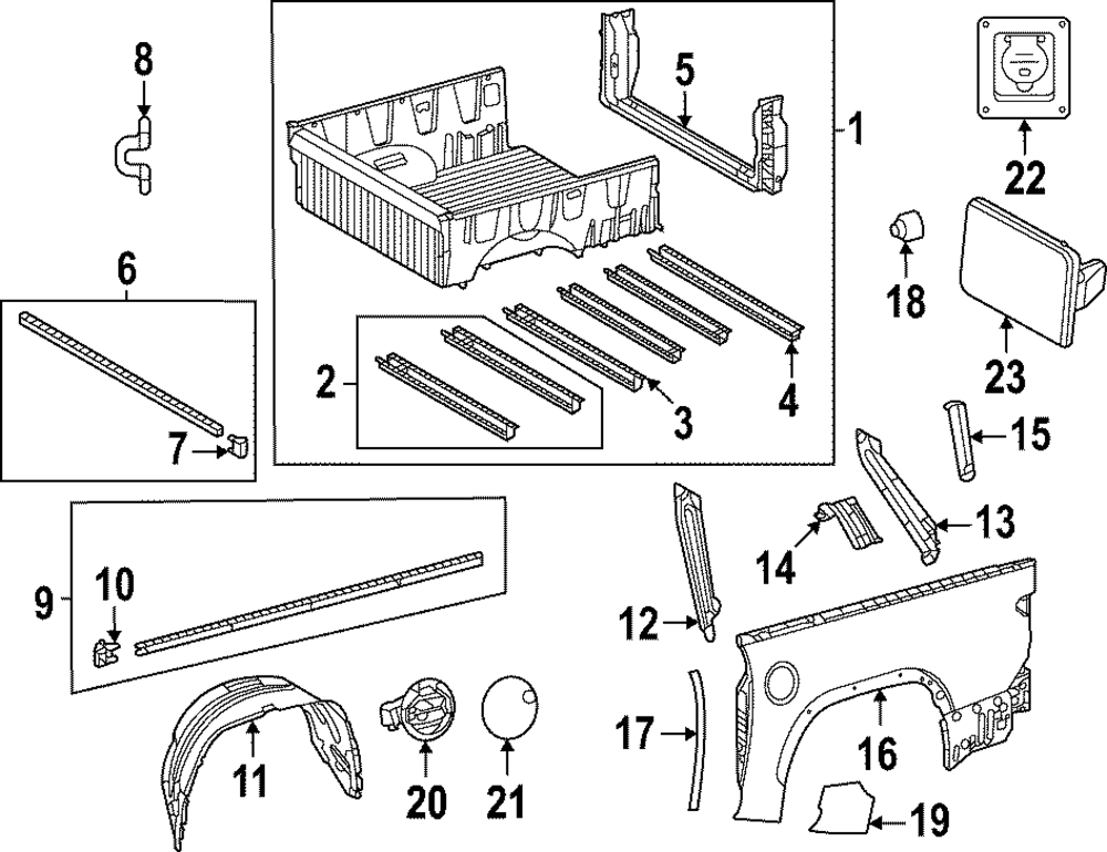 2022-2025 Toyota Tundra Outer Panel 65500-AN030 | Toyota Parts Express