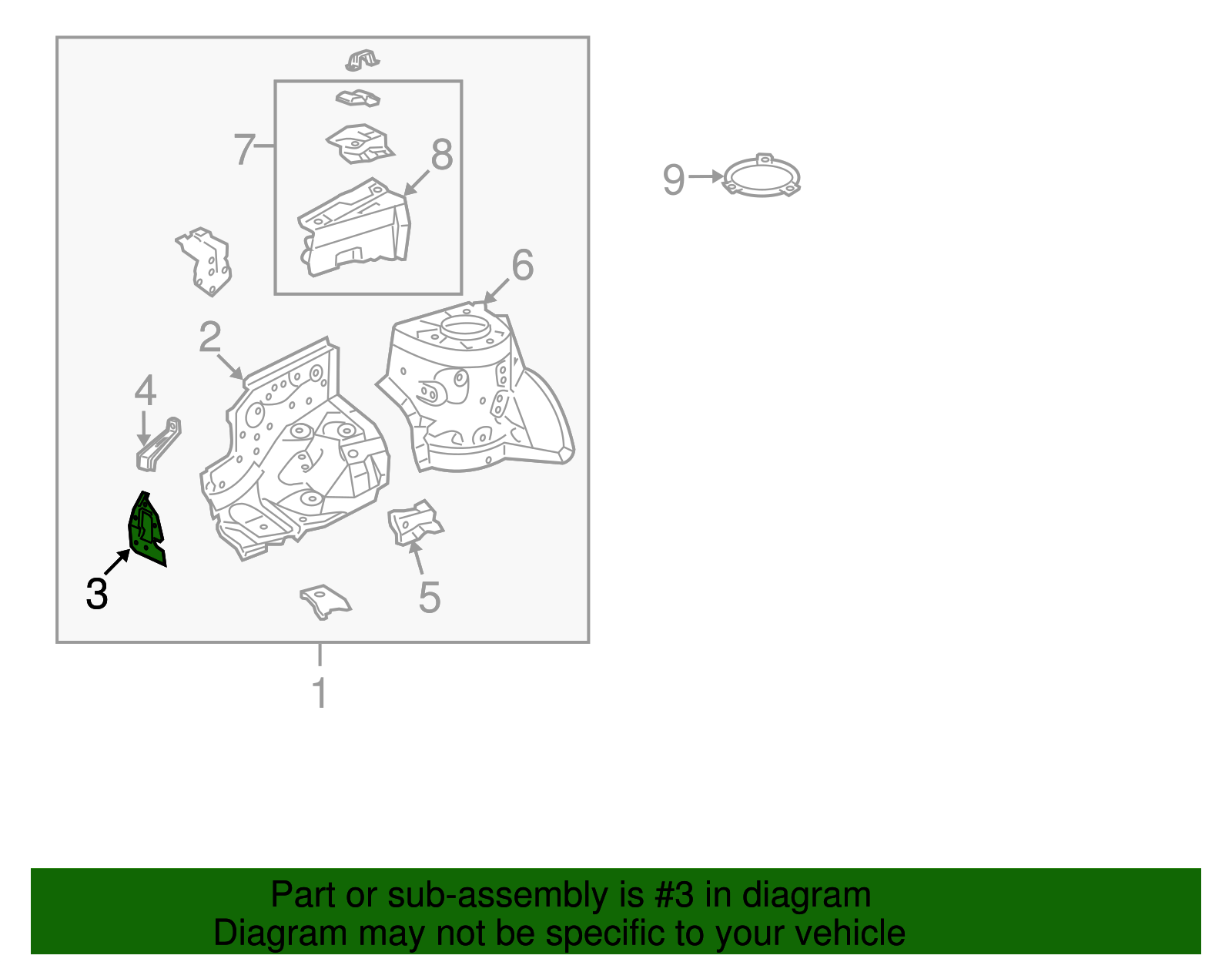 53814-02070 - Front Panel Extension - 2009-2013 Toyota | Lithia Toyota ...