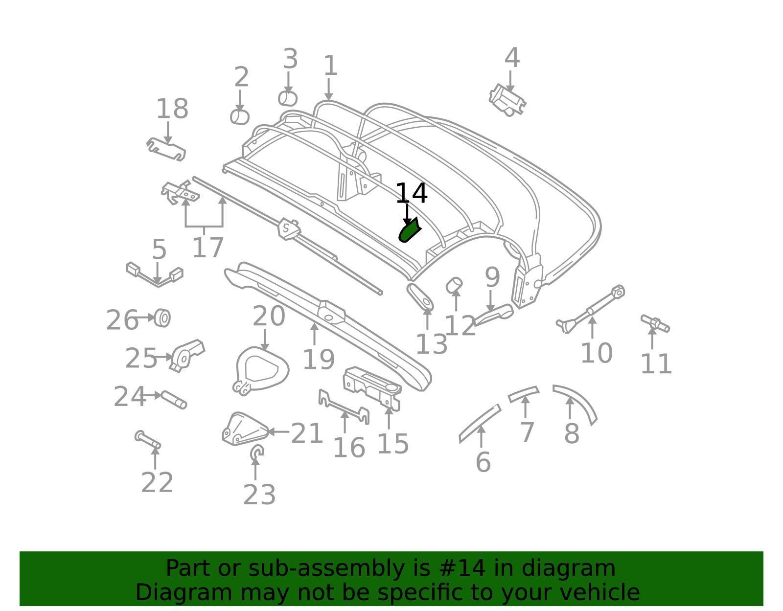 2003-2010 Volkswagen Beetle Packing 1Y0-871-153 | VW Direct Auto Parts