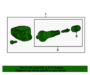 2017-2024 GM Tire Pressure Monitor (XL7 - 314.9MHz) 13540604 | Chevy ...