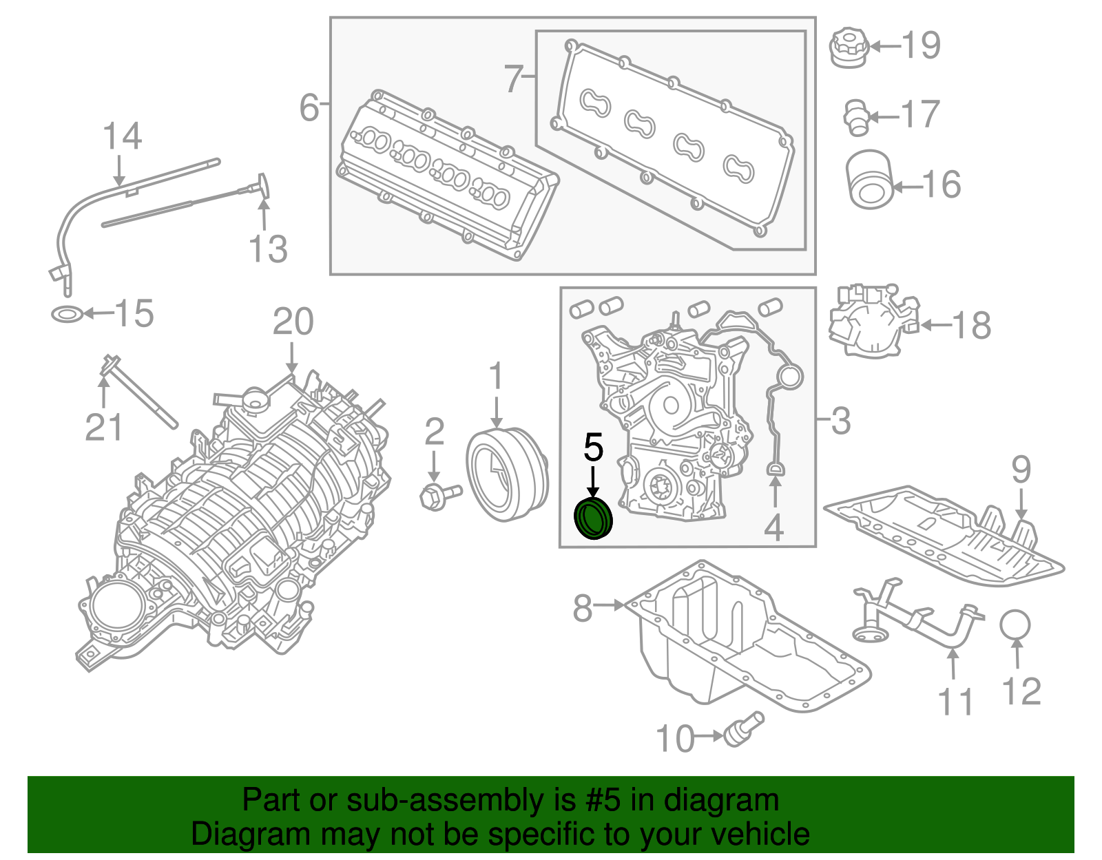 2003-2025 Mopar Rear Main Seal Retainer 53021335AE | Mopar Parts Canada