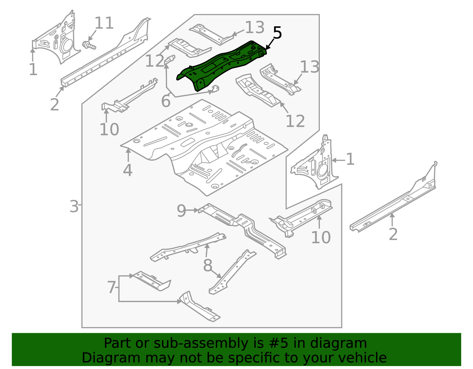 2021-2025 Ford Bronco Center Reinforced MB3Z-58111K48-F | Varsity Ford