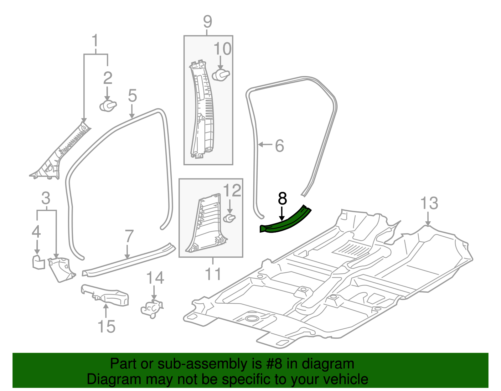 2012-2014 Toyota Yaris Scuff Plate 67917-52200-C0 | Toyota Parts Center