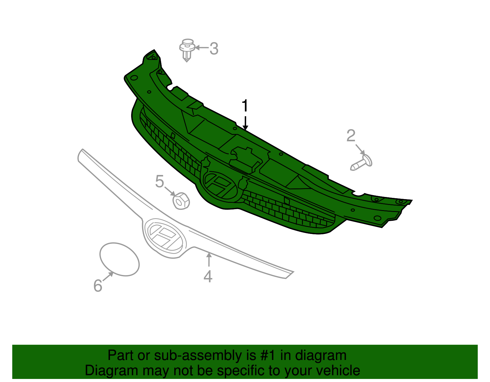 Front Grille Replacement - OEM Exterior Styling for Hyundai ...