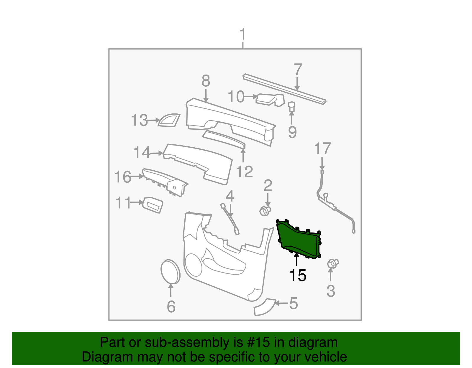 2008-2010 Saturn Vue Map Pocket 96814050 | Courtesy Parts