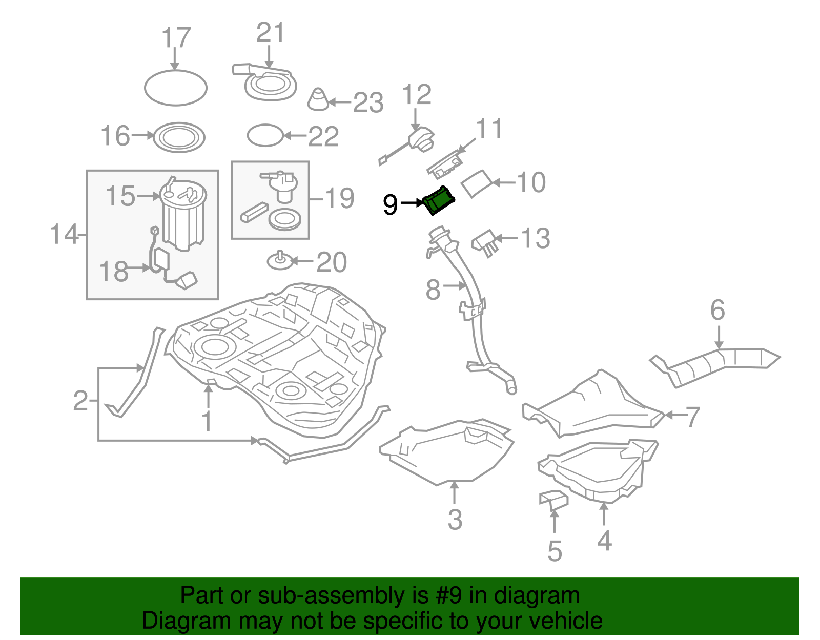 2010-2025 Subaru Filler Pipe Holder 42055AL00A | Subaru Parts For You