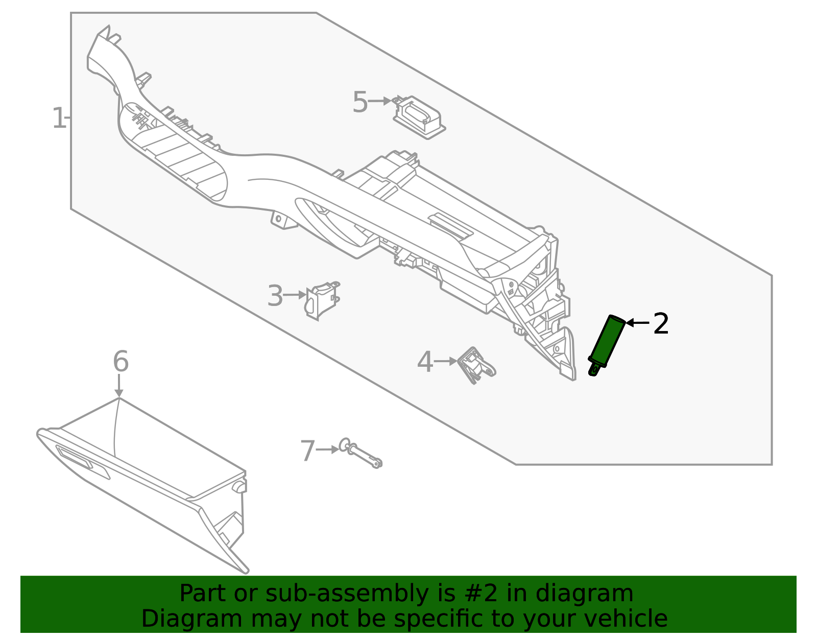 84548-2H100 - Inner Cover Damper 2014-2025 Kia | Kia.Parts Store