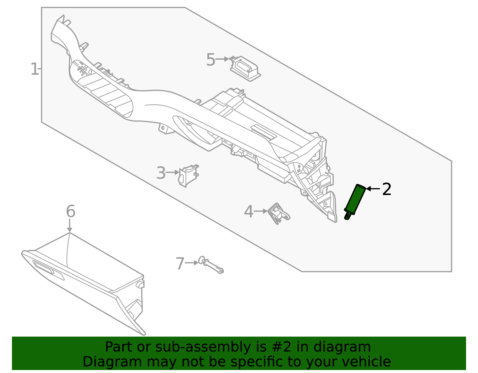 84548-2H100 - Inner Cover Damper 2014-2025 Kia | Kia.Parts Store