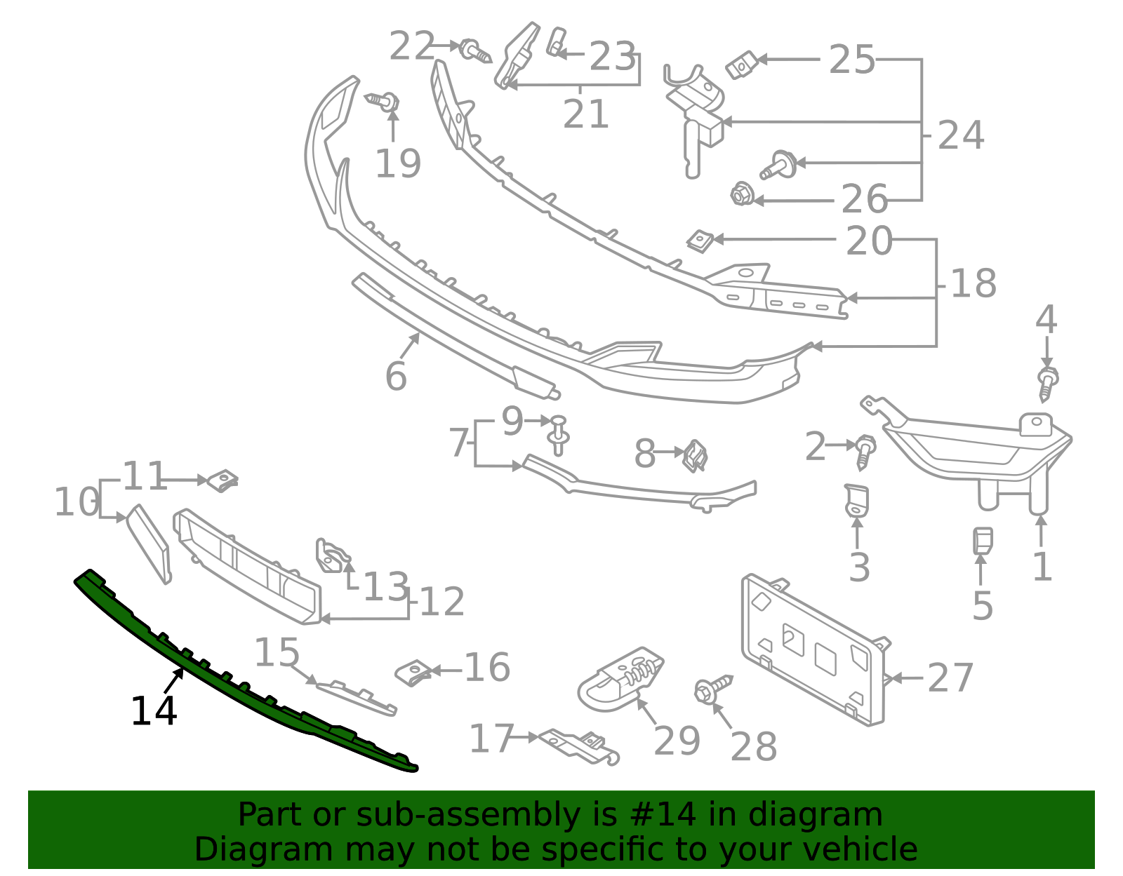 2021-2023 Ford F-150 Lower Molding ML3Z-8419-AB | OEM Parts Online