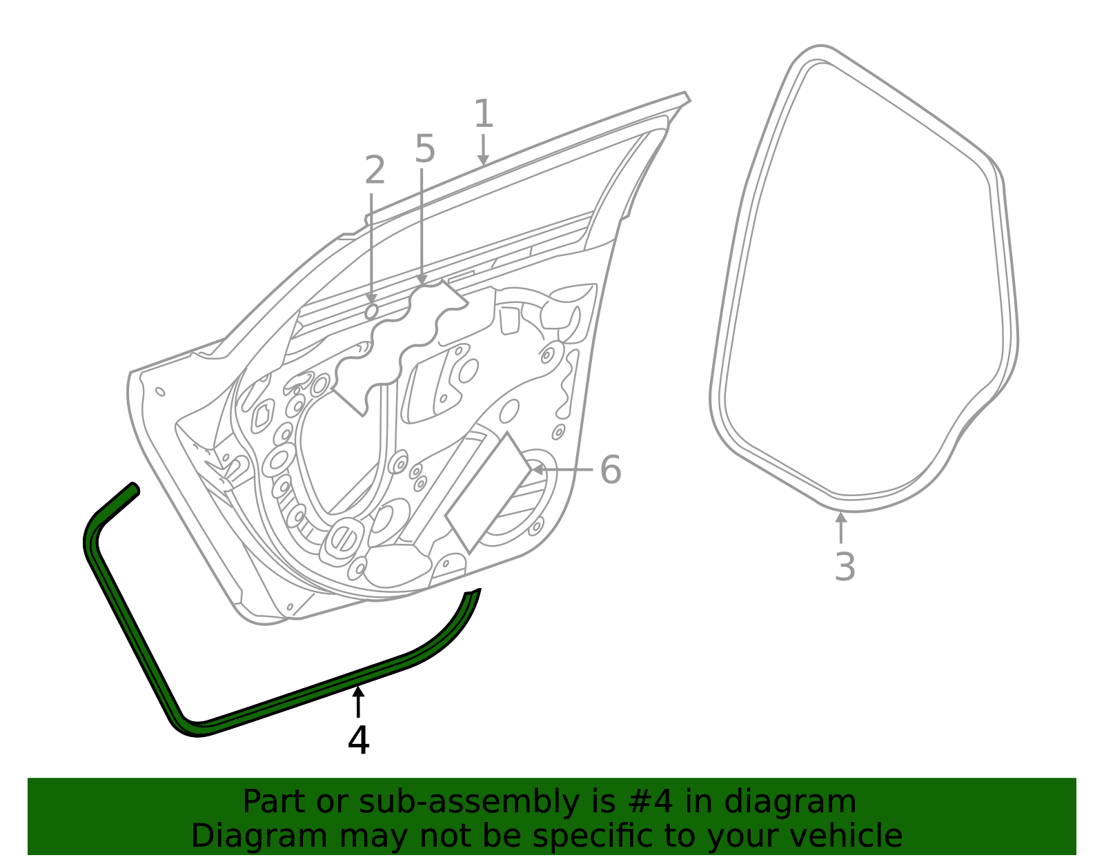 2019-2025 Volkswagen Jetta Door Weather-Strip 17A-839-701-B-5AP | VW ...