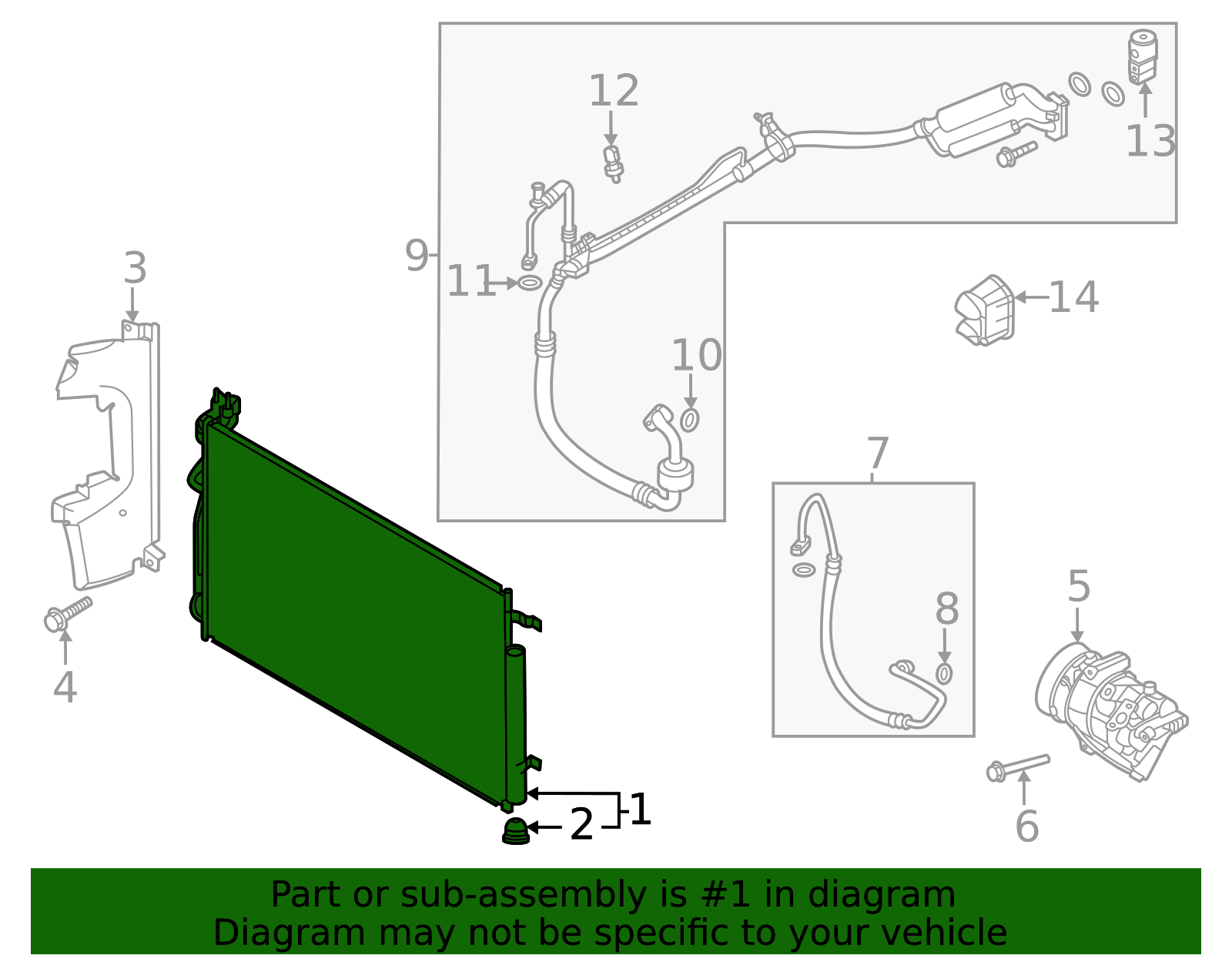 97606-L3000 - Condenser 2021-2024 Kia K5 | Kia.Parts Store