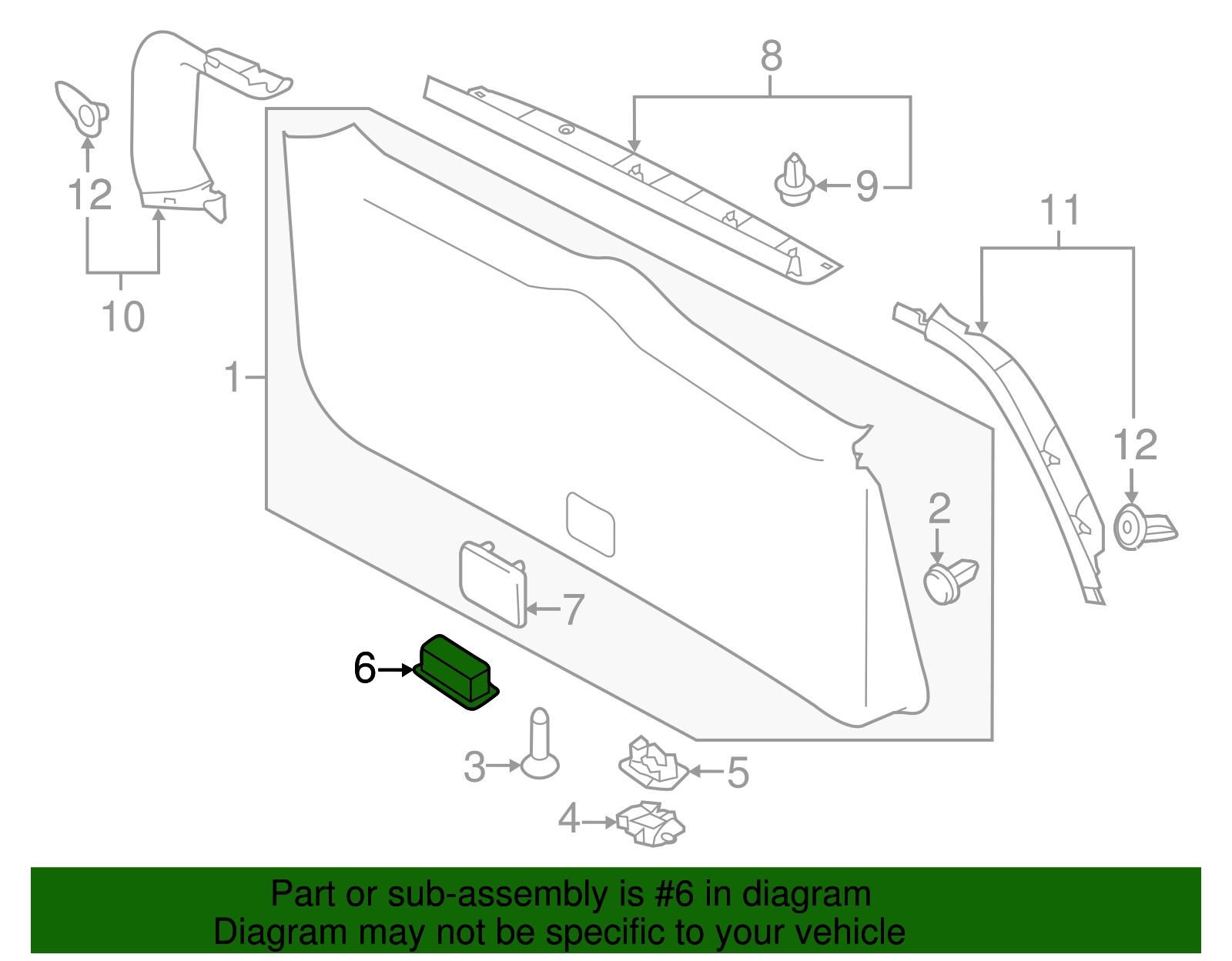 2011-2017 Nissan Pull Handle 90940-1JA0A | Bill Kay Nissan Parts