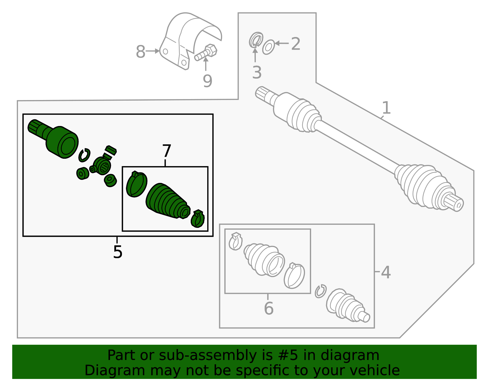 3QF-498-104 - Inner Joint Assembly 2018-2021 Volkswagen | Wolfsburg ...