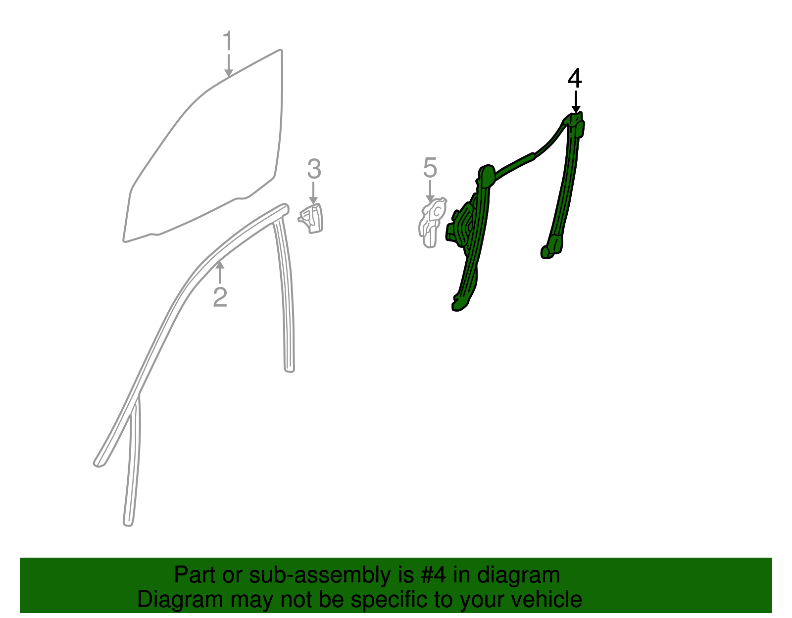 1999-2005 BMW | Window Regulator | 51337020660 | BMW OEM Parts Store