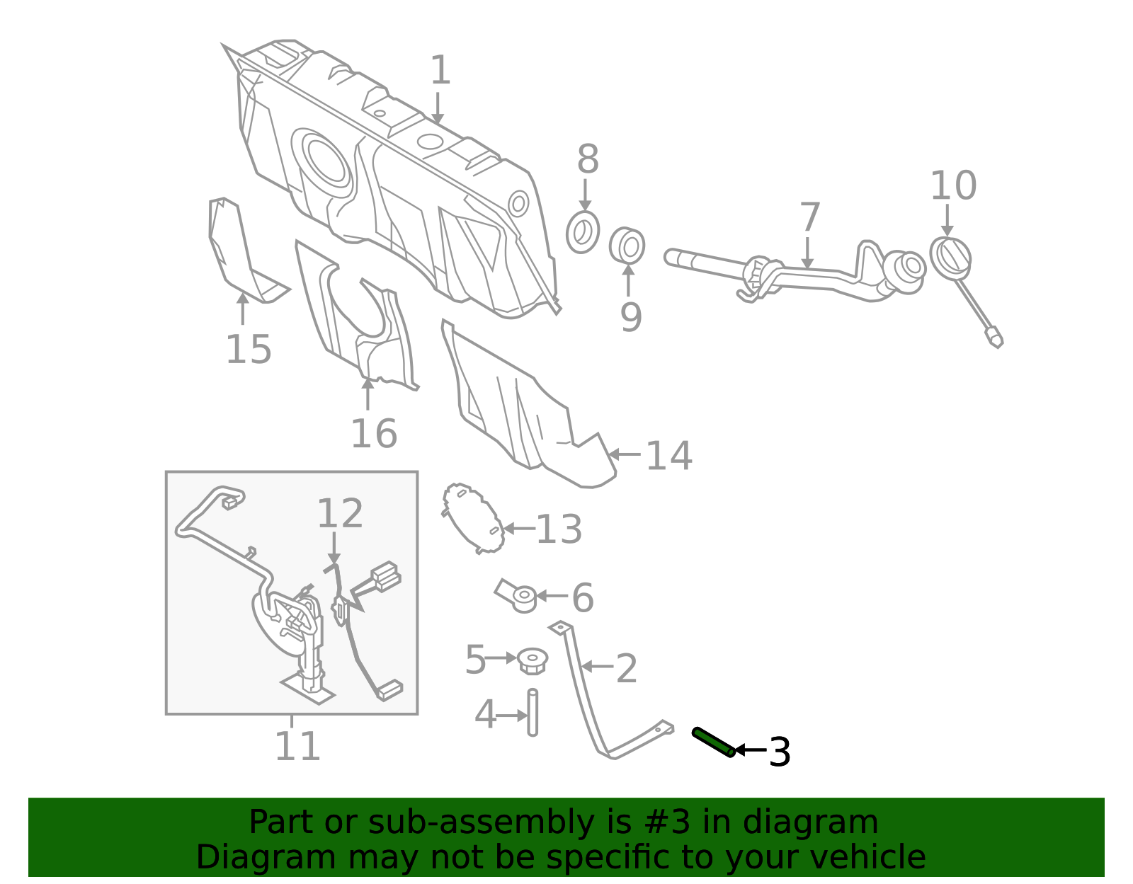 Genuine OEM Ford Part - Strap Pin W710790-S437 | Genuine OEM Ford Parts ...