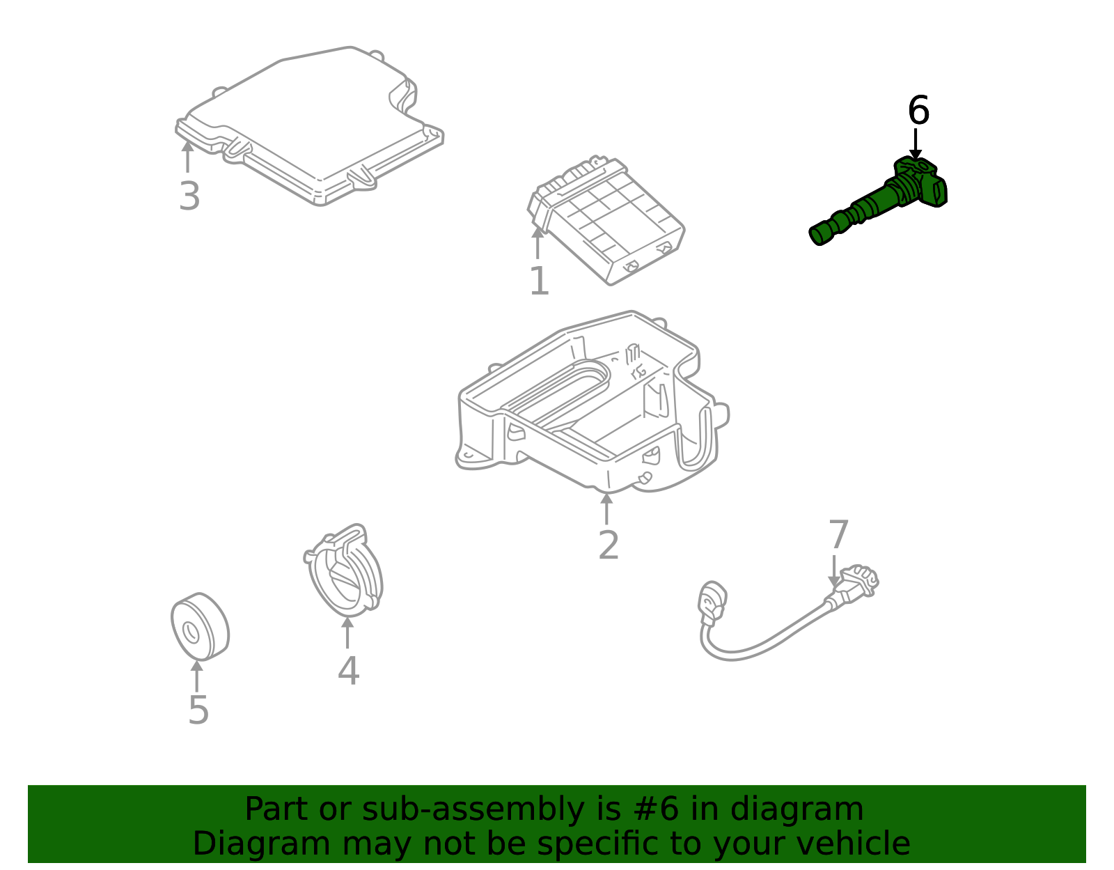 06C-905-115-M - Ignition Coil Audi OEM Parts Guy
