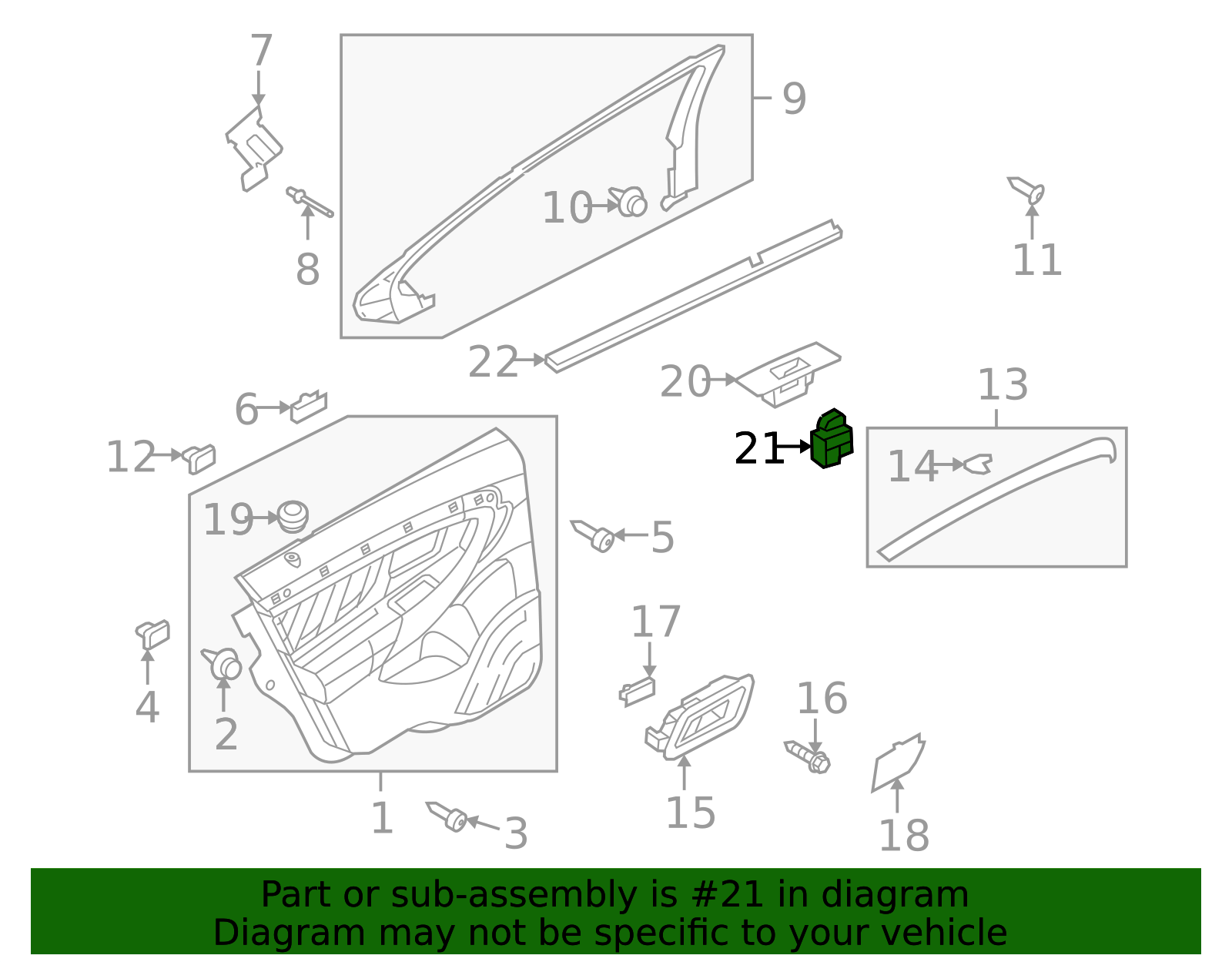 2011-2020 Ford | Window Switch | BB5Z-14529-AC | Walls' Ford Parts
