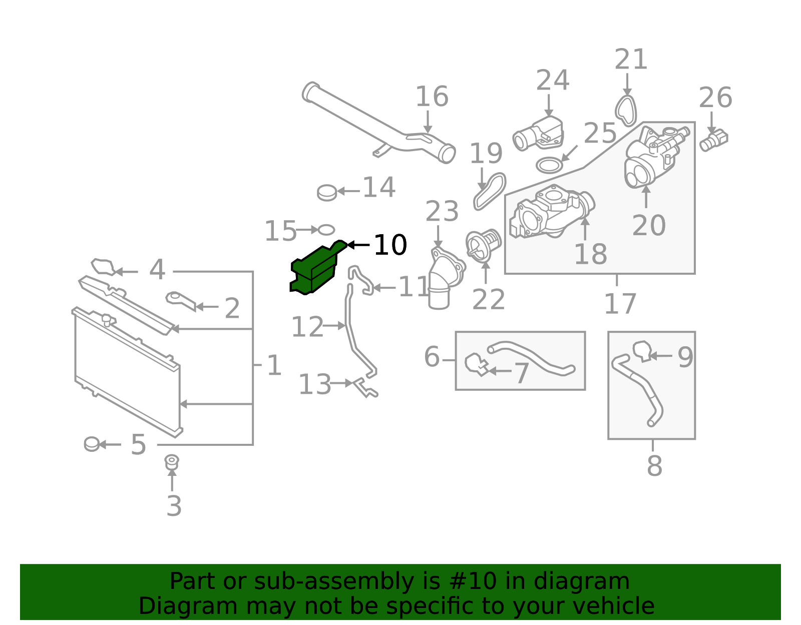 Genuine Reservoir for 2010-2012 Hyundai Santa Fe | Part# 25431-2B200 ...