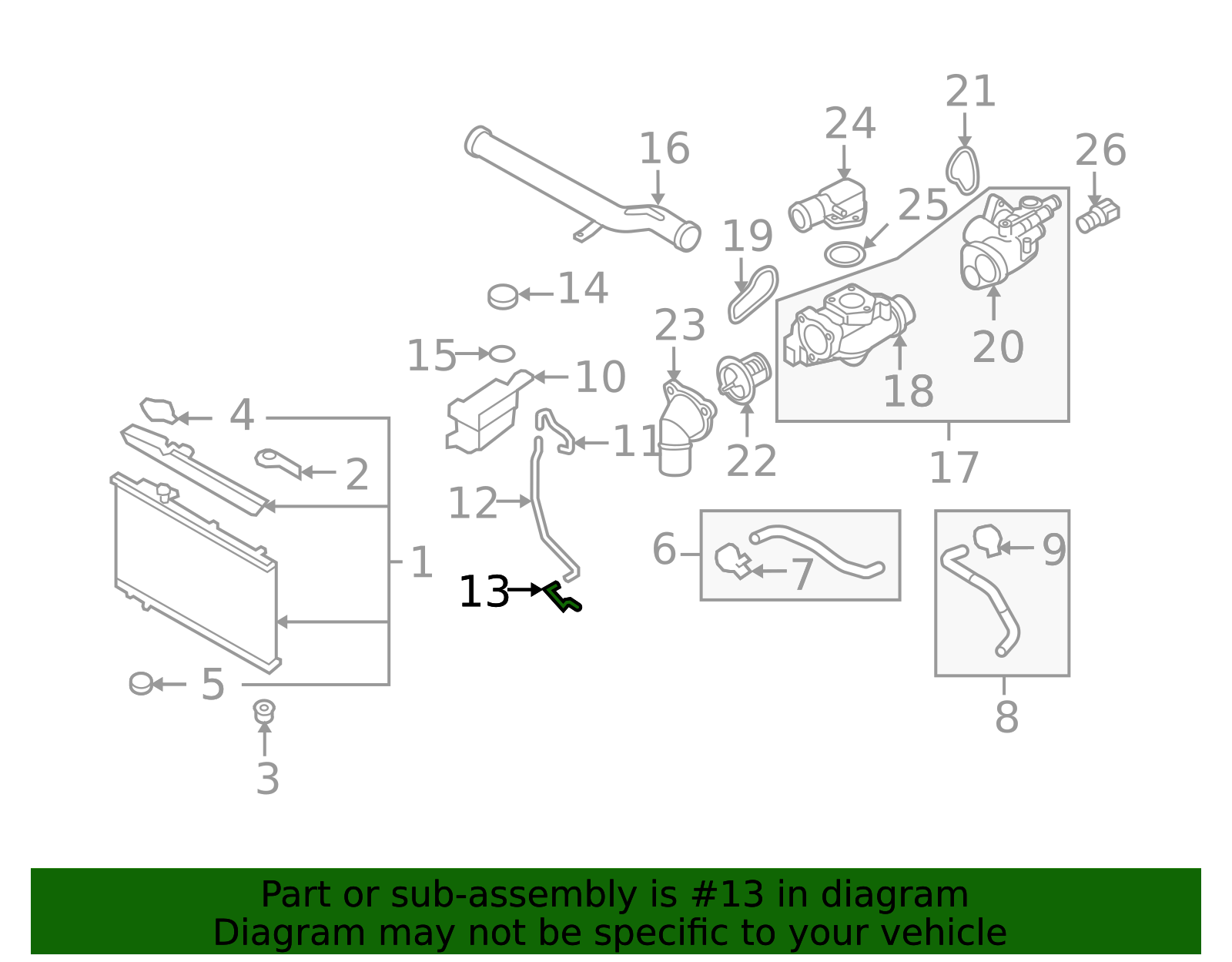 2010-2012 Hyundai Santa Fe Reservoir Hose 25444-2B800 | MotorMotor