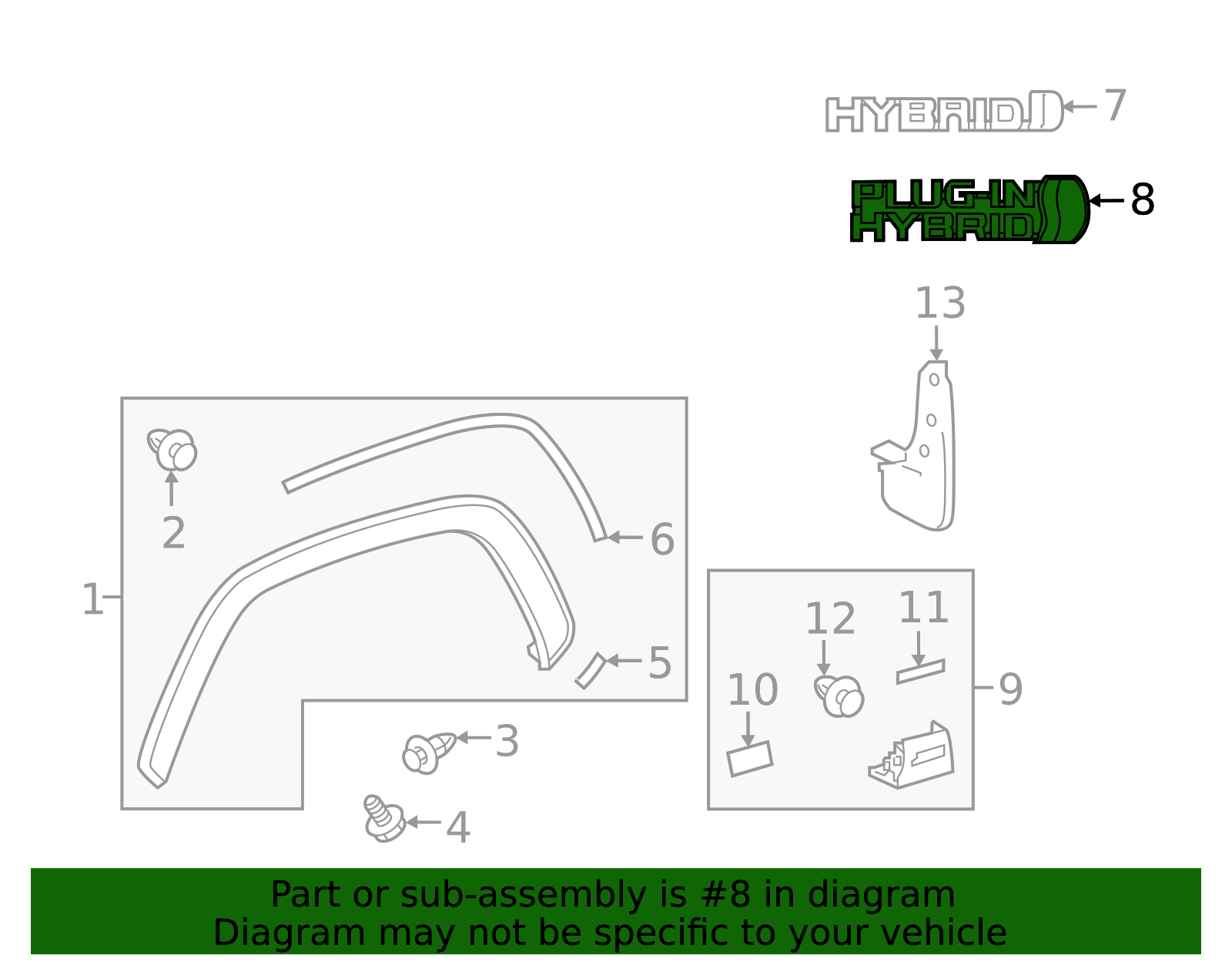 75362-42070 - 2021-2024 Toyota RAV4 Prime - Nameplate | Nucar Toyota Parts