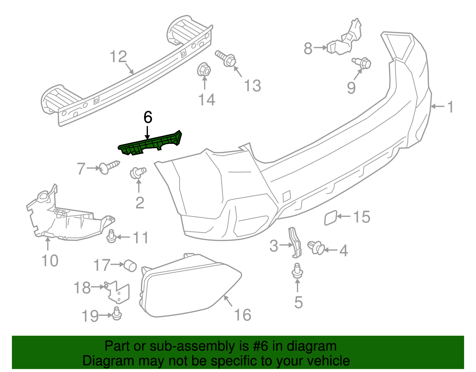 2018-2023 Subaru Crosstrek Upper Bracket 57707FL400 | Subaru Parts Store