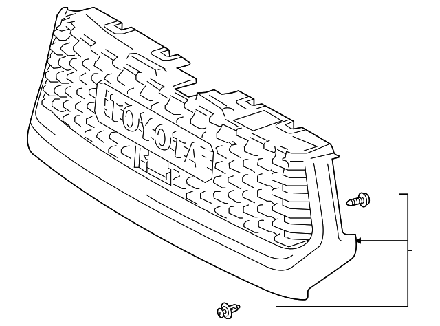 2019-2021 Toyota TRD Pro Grille Sub Assembly Rad White Tundra | Toyota ...