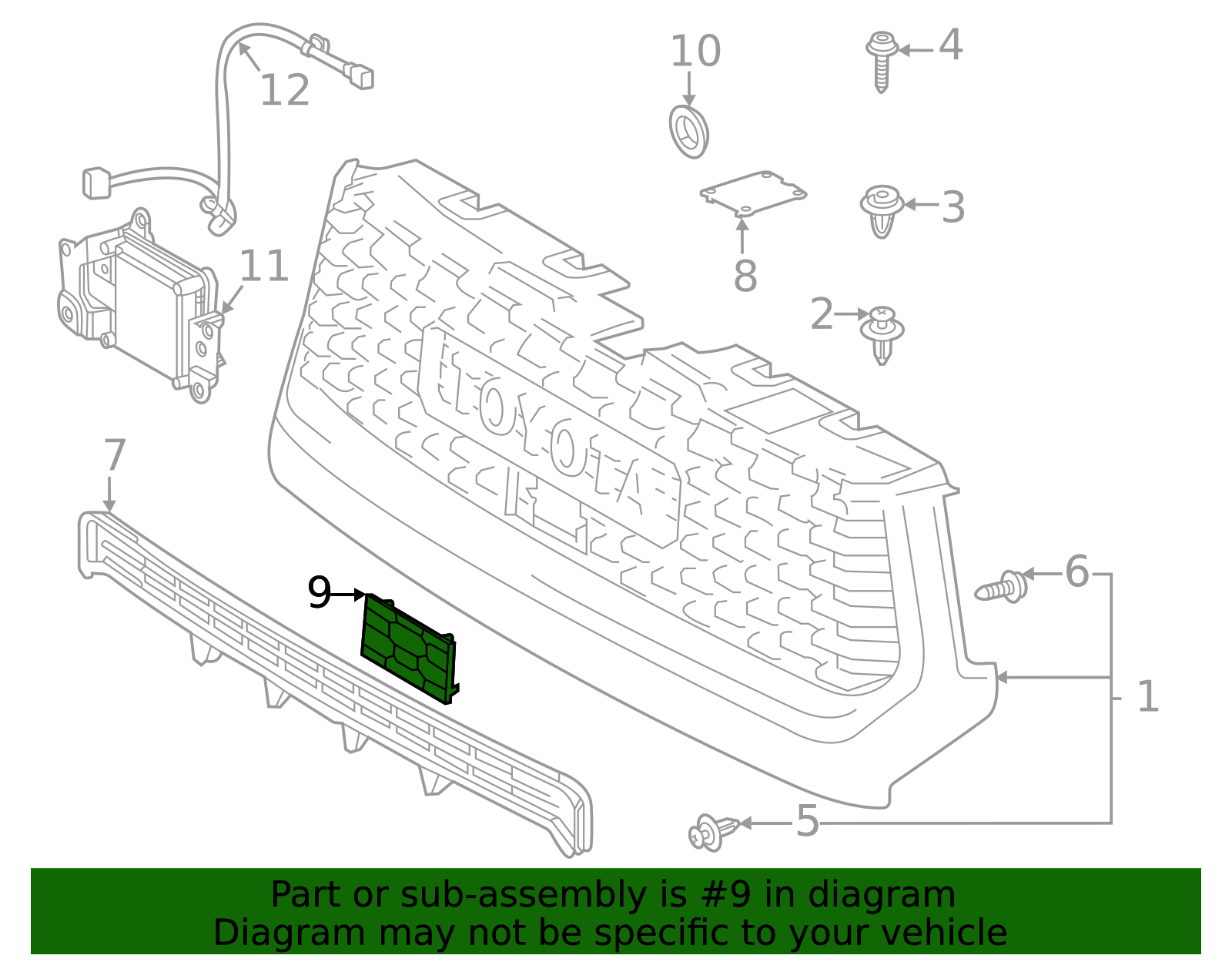 2018-2021 Toyota Tundra 2019-2021 Toyota Tundra TRD PRO Radiator Grill ...
