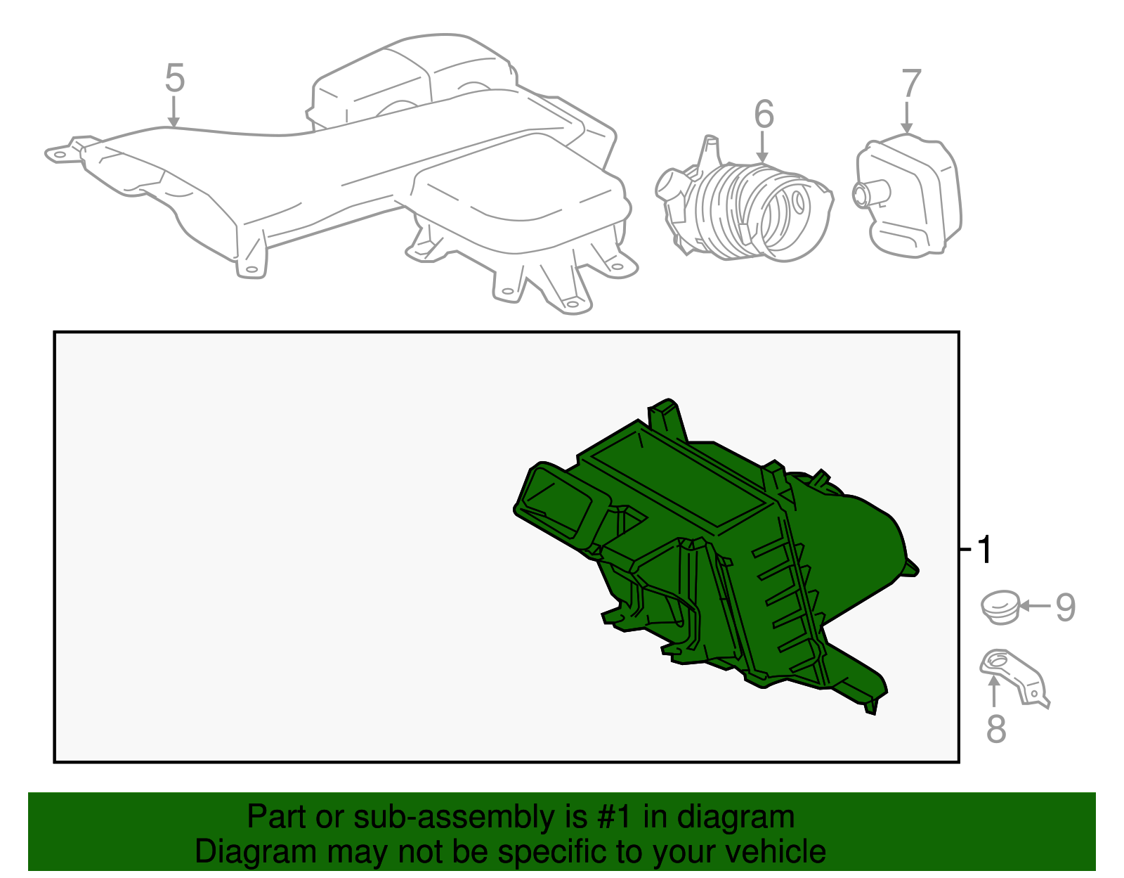 17700-0P250 - Air Cleaner Assembly - 2017-2019 Toyota Highlander | OEM ...