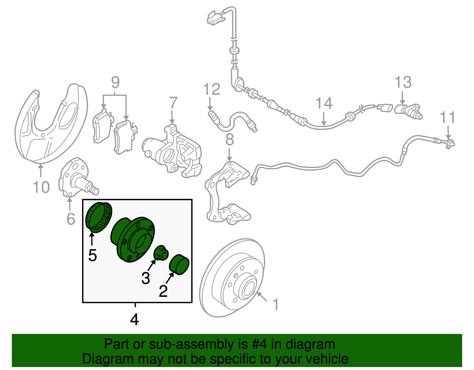 1998-2010 Volkswagen Hub & Bearing 1J0-598-477 | VW Direct Auto Parts