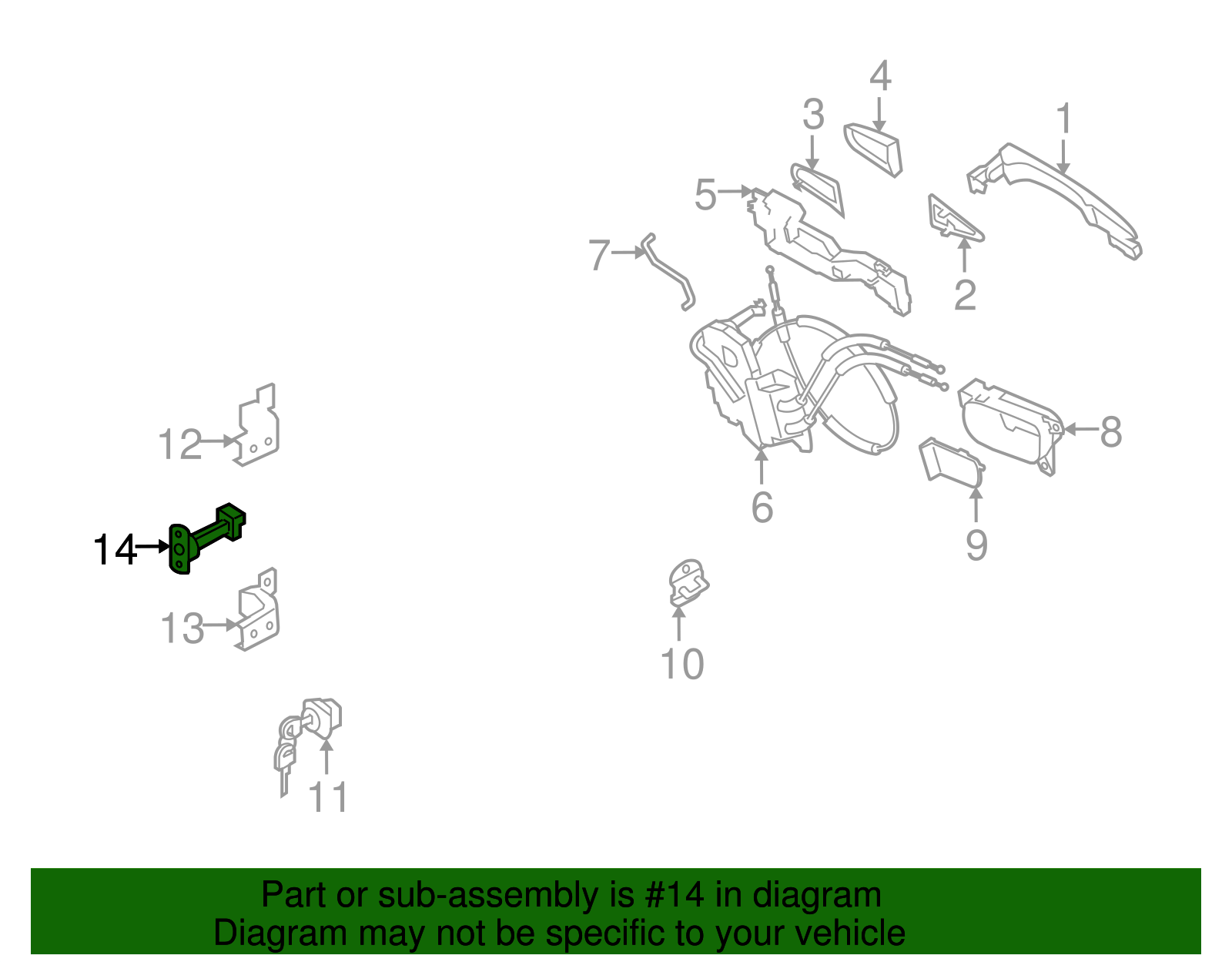 80430-1BA0A - Door Check 2008-2017 Infiniti | INFINITI Parts ...