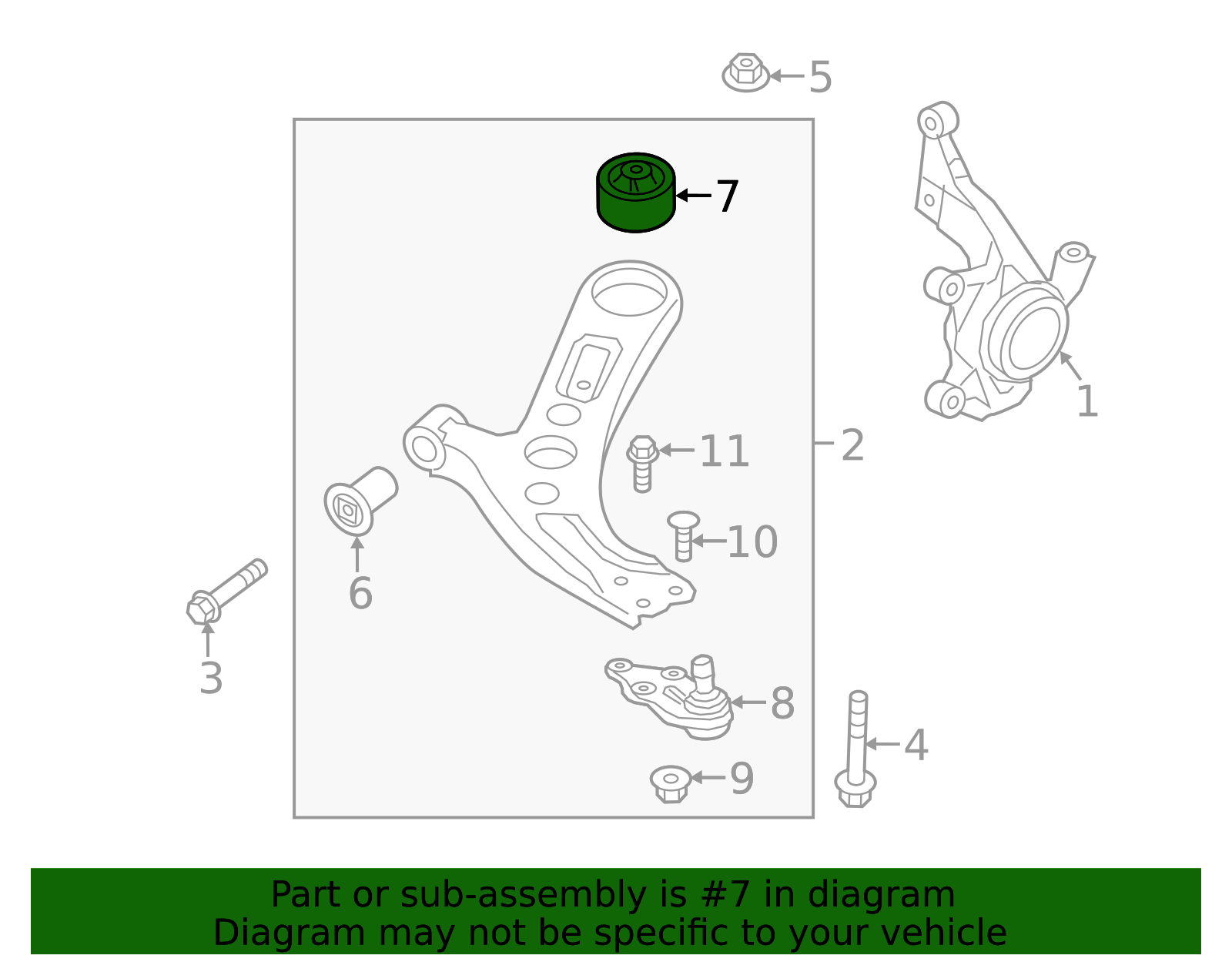 54584-B2000 - Lower Control Arm Bushing 2014-2019 Kia | Kia.Parts Store