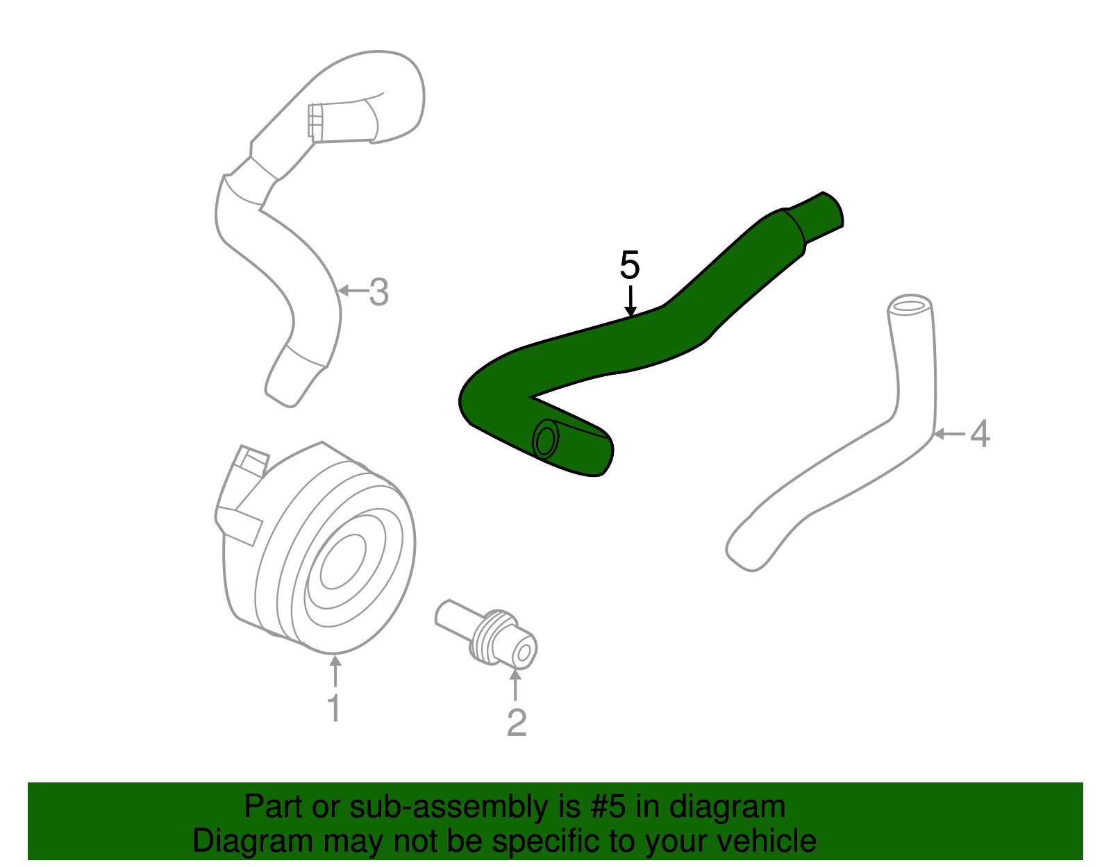 2017-2023 Nissan By-Pass Hose 21306-4BB0B | Nissan Parts Central