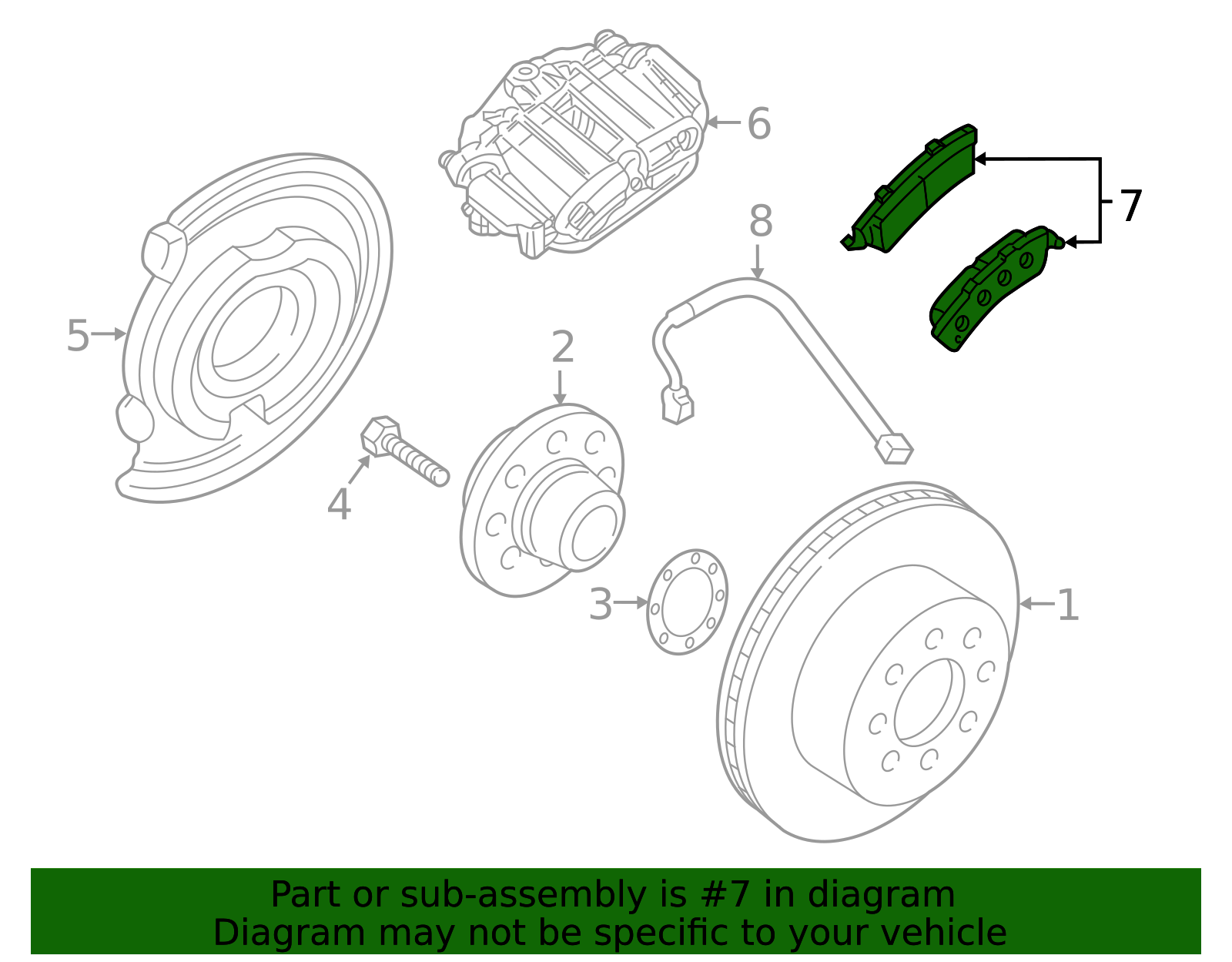2021-2025 GM Rear Pads 86573499 | Capital Chevy Parts