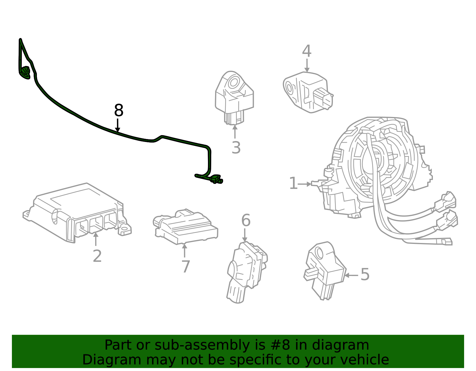 2021-2025 Toyota Ped Impc Sensor 52620-62010 | Toyota Parts Center