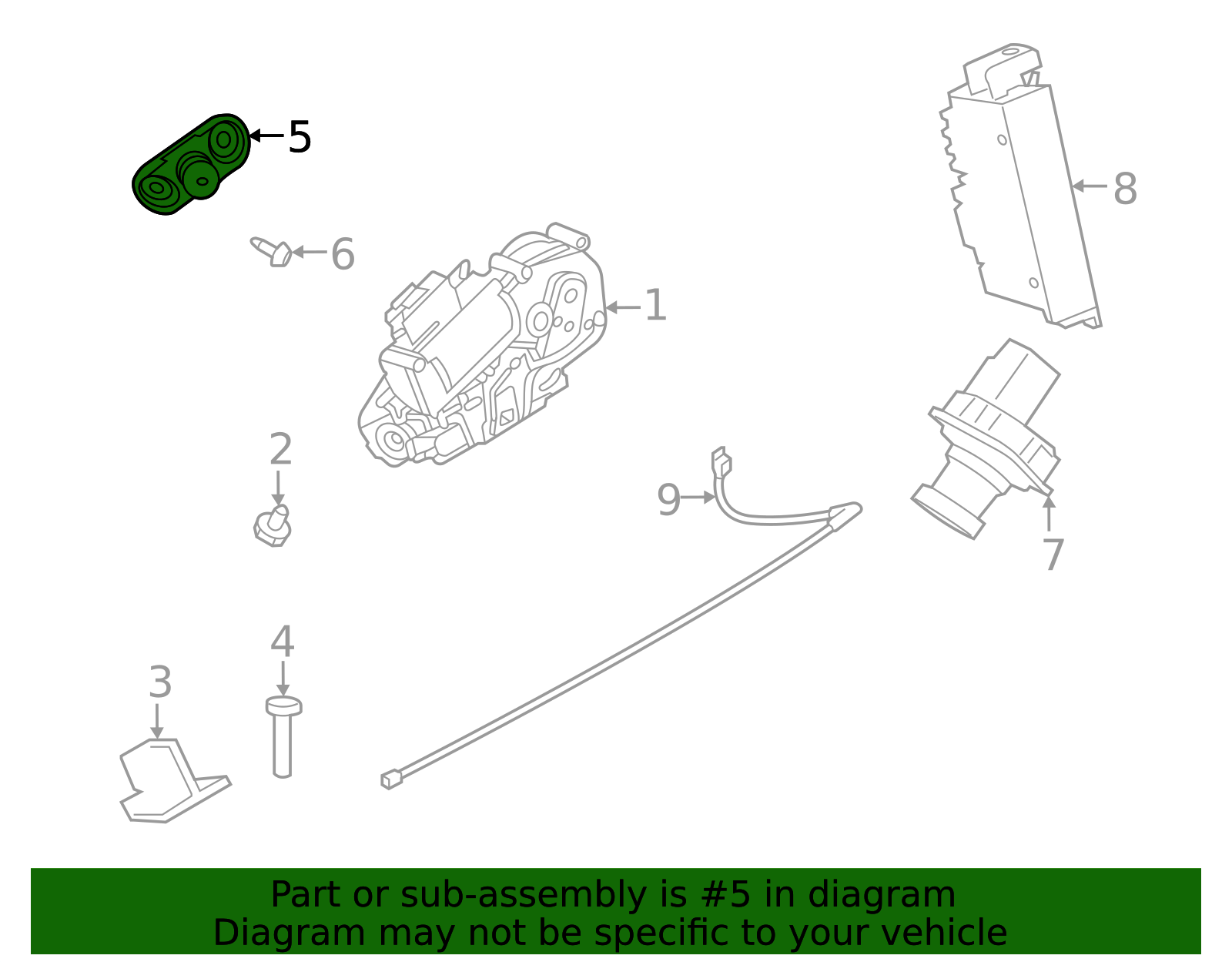 2020-2024 Lincoln Corsair | Locator | LJ7Z-78404B04-A | Walls' Ford Parts