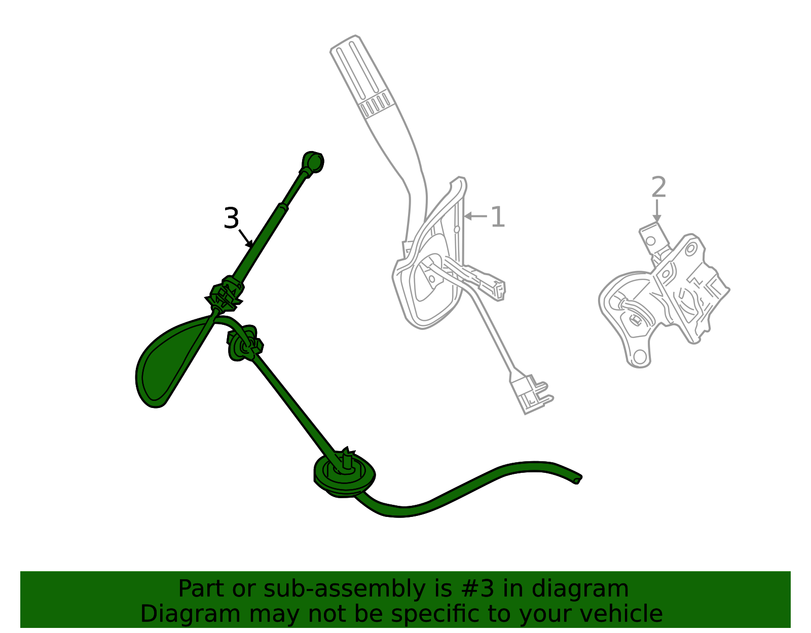 2011-2016 Ford Automatic Transmission Shifter Cable DC3Z-7E395-B ...