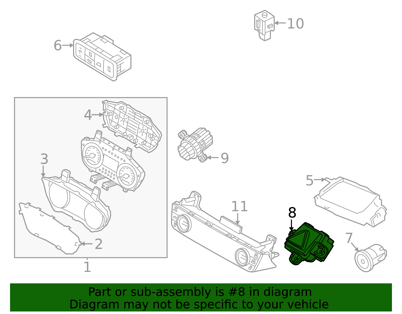 2021-2025 Genesis Hazard Switch 93790-T1000-VCS | MotorMotor