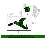 2017-2025 GM Front Driver Side Lower Control Arm 84989529 GM ...