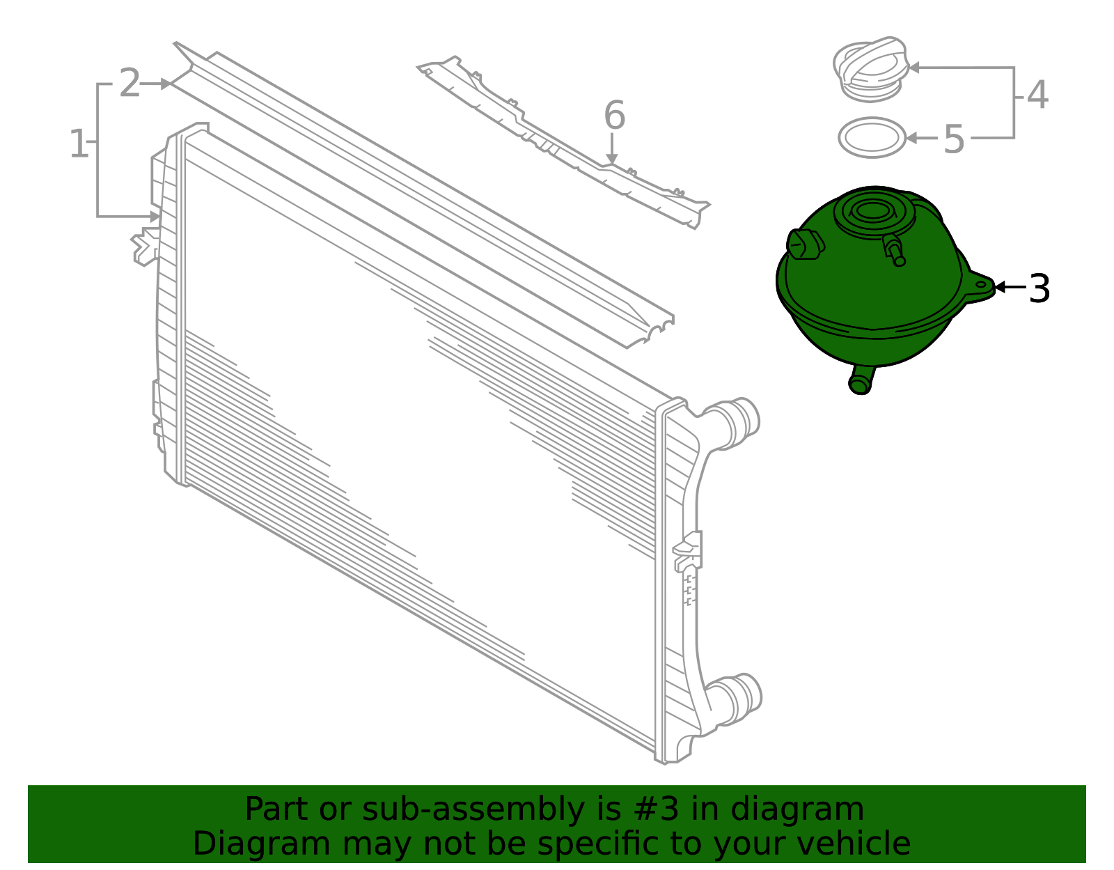 2015-2025 Volkswagen Expansion Tank 5Q0-121-407-AA | VW Direct Auto Parts