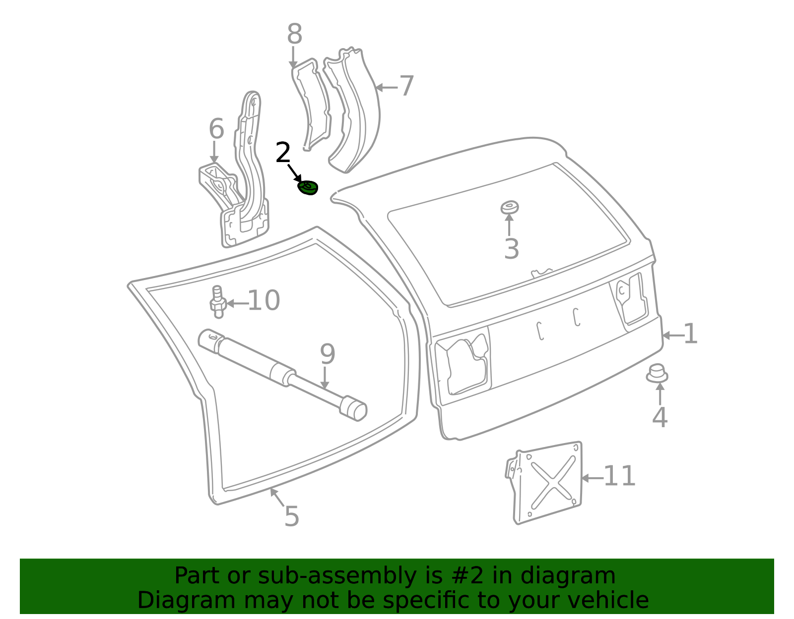 Genuine Rubber Body Plug for 2002-2009 Saab 9-5 | Part# 90242083 | Over ...