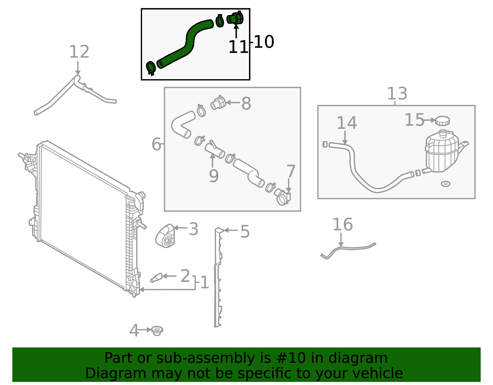 25415-T6100 - High-Quality Lower Hose for 2021-2026 Genesis ...