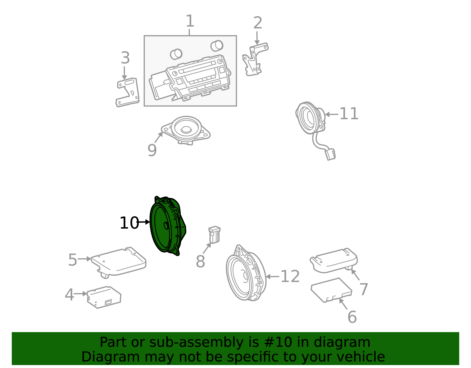 OEM Speaker 86160-47110 - Restore Crisp Sound Quality | AutoNation Parts