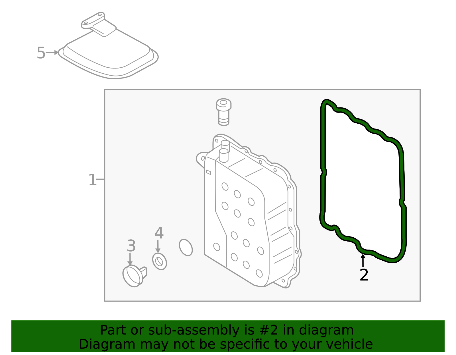 2017-2021 Hyundai Transmission Oil Pan Gasket 45283-3F800 | World OEM ...