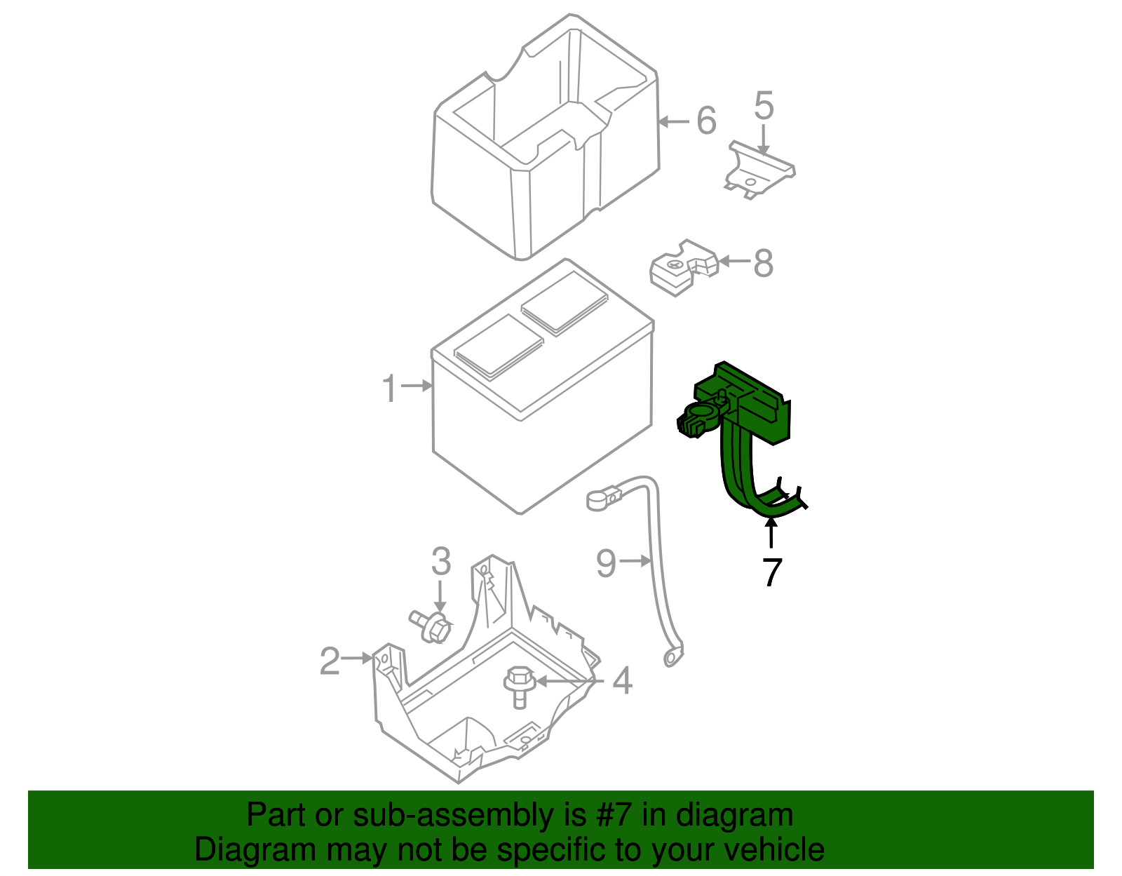 2007-2012 Nissan Positive Cable 24077-ZR00A | OEM Parts Online