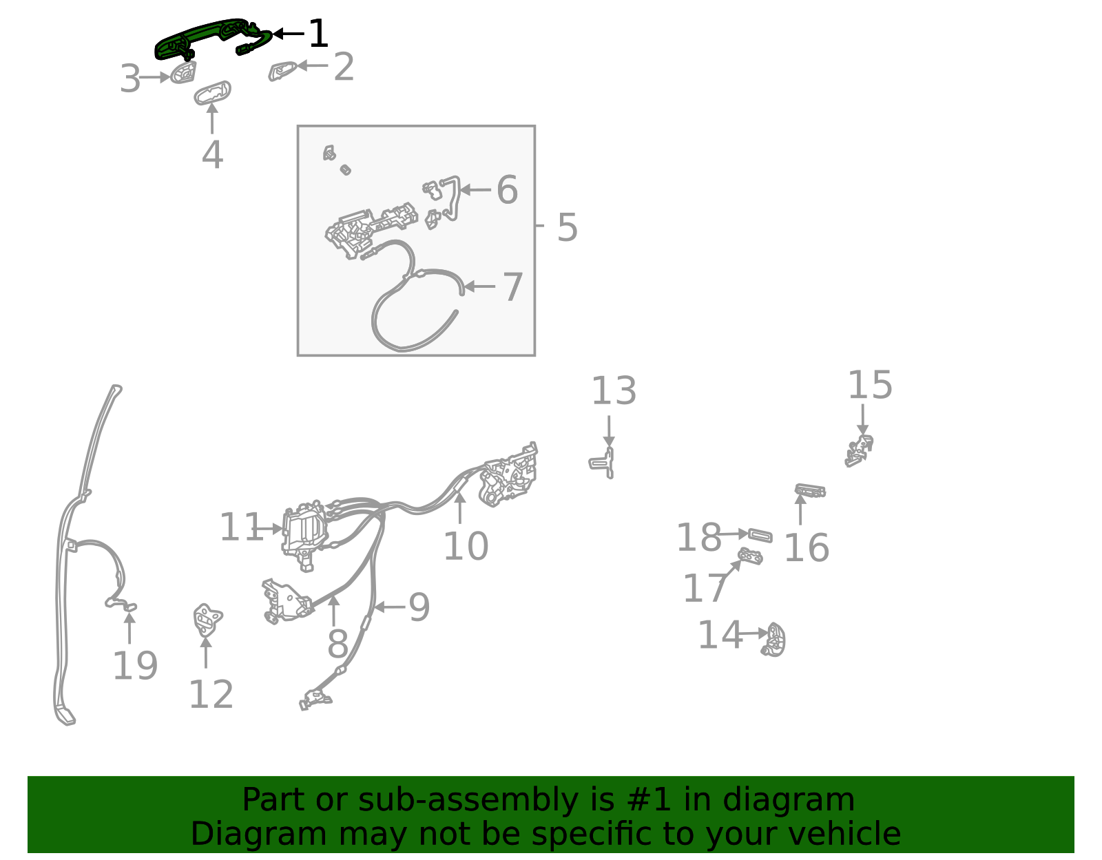 69230-08070-D0 - 2021-2024 Toyota Sienna - Handle, Outside | Nucar ...