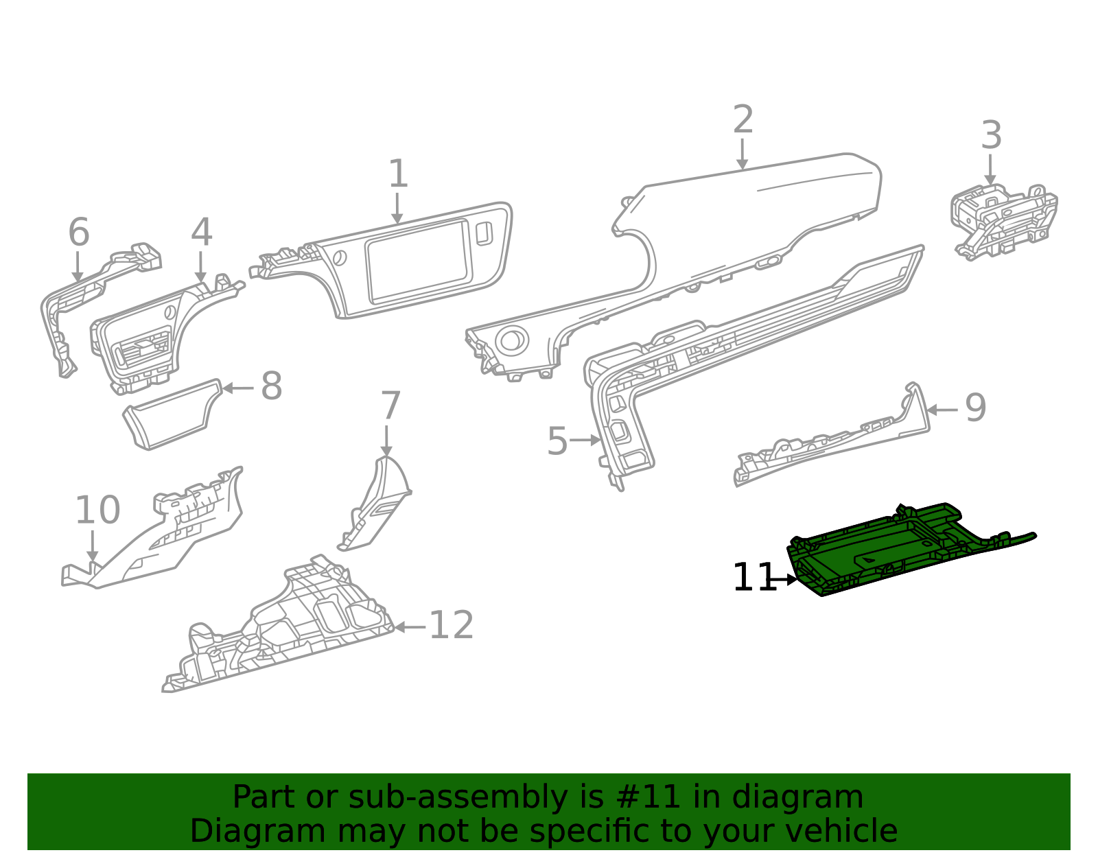 2021-2025 Toyota Mirai Under Cover 55607-62040 | Toyota Parts Center