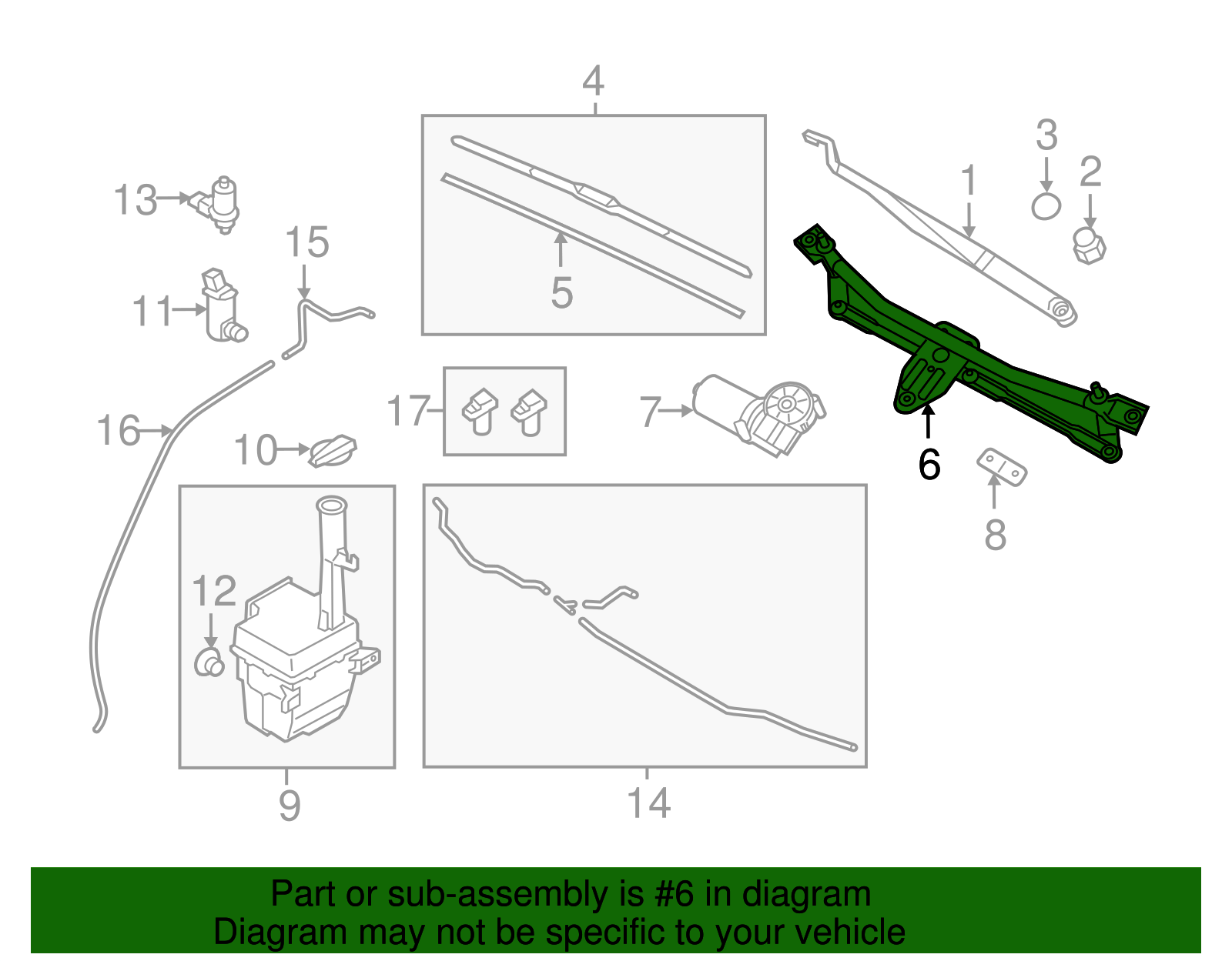 2011-2016 Kia Optima OEM NEW 11-16 Kia Optima Hybrid Windshield Wiper ...