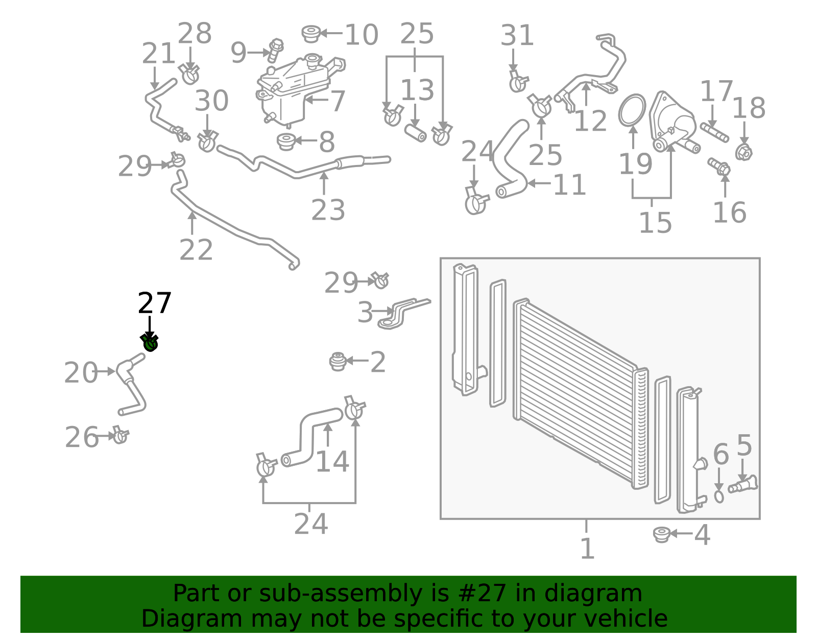 2010-2025 Toyota Radiator Hose Clamp 90466-A0022 | Toyota Parts Center