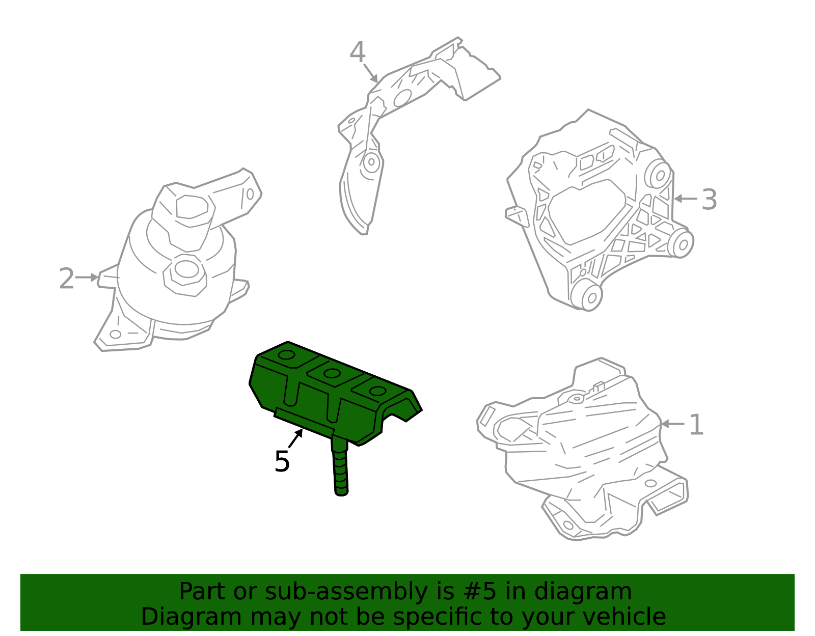 2016-2022 GM Automatic Transmission Mount 84123837 | Capital Chevy Parts
